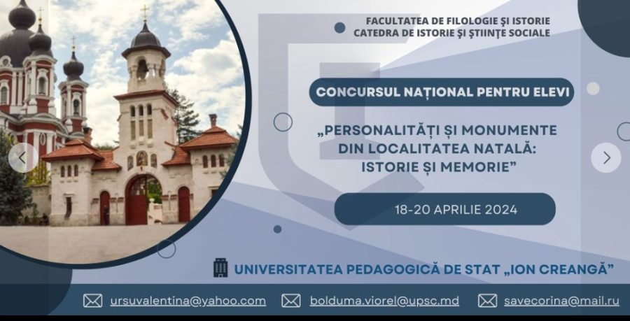 Concursul național ,,Personalități și monumente din localitatea natală ...